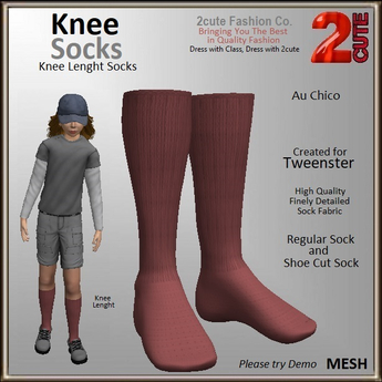 Second Life Marketplace - Knee Socks [2cute] Au Chico
